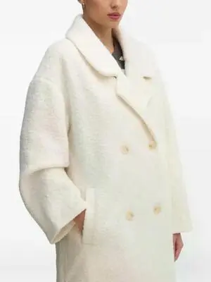 OUI Textured Double-breasted Coat