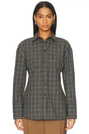 RÓHE Shaped Check Shirt
