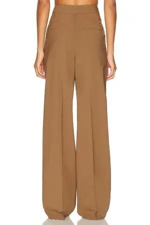 RÓHE Mid Waist Tailored Trousers - Mocha