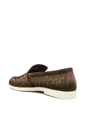 Santoni Woven Loafers
