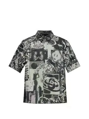 Casablanca Printed Shirt - Black