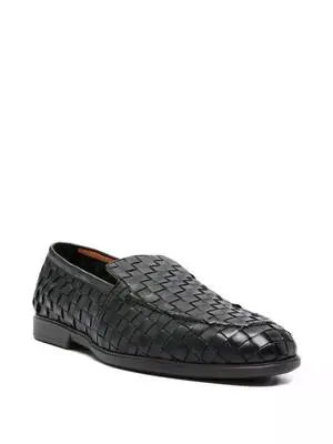 Santoni Woven Loafers
