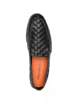 Santoni Woven Loafers