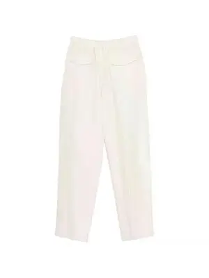 LARDINI Elastic-waistband Trousers - Neutrals