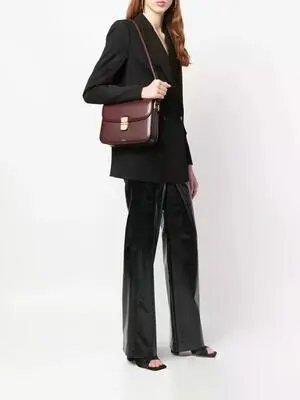 A.p.c. Grace Leather Shoulder Bag - Red