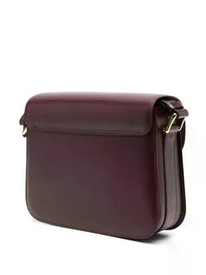 A.p.c. Grace Leather Shoulder Bag - Red