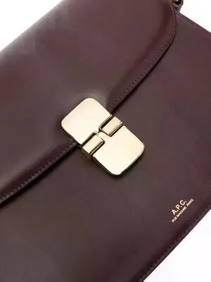 A.p.c. Grace Leather Shoulder Bag - Red