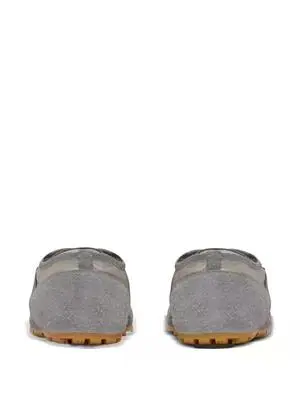 Balmain Racer Suede And Nylon Sneakers - Grey