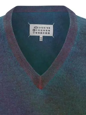 MAISON MARGIELA V-neck Virgin Wool Sweater