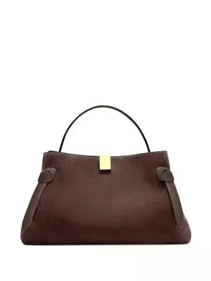 Yuzefi Gyoza Suede Tote Bag - Brown