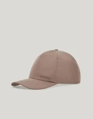 Canali Baseball Cap With Embroidered Logo - Beige