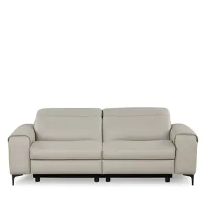 NICOLETTI Tacchino Power Reclining Two Piece Leather Sofa