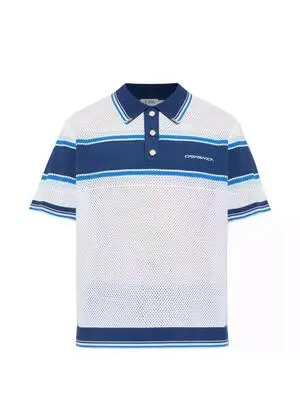 Casablanca Perforated Polo Shirt