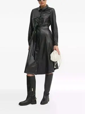 OUI Belted Midi Shirt Dress