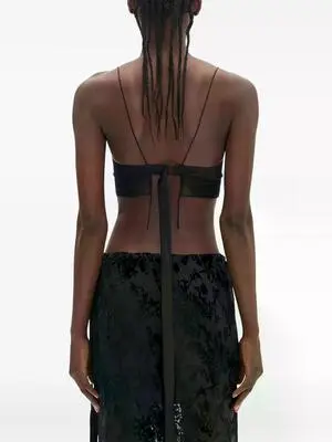 ANN DEMEULEMEESTER Scoop-neck Cropped Top