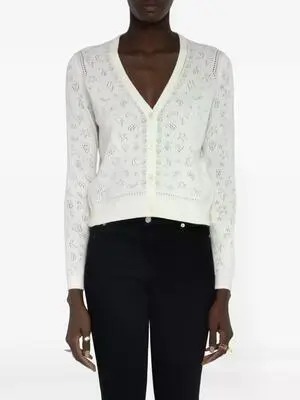 Zadig&Voltaire Manala Patterned Cardigan - White