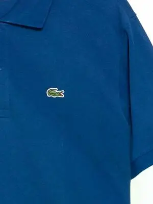 Lacoste Logo-patched Short-sleeve Polo Shirt - Blue