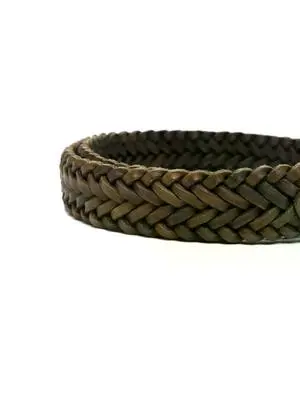 Dragon Diffusion 9ply Polo Braided Intreccio Belt - Green