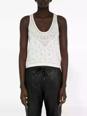 Zadig&Voltaire Jossy Patterned Tank Top - White