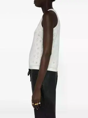 Zadig&Voltaire Jossy Patterned Tank Top - White