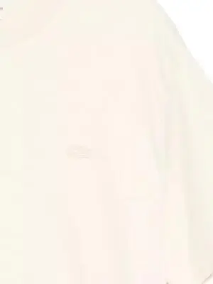 Lacoste Logo-patched Cotton T-shirt - Neutrals