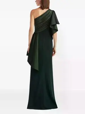 Tadashi Shoji Ruffled One-shoulder Maxi Dress