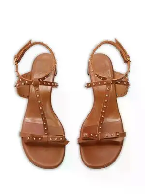ODISSI Jackie Leather Sandals - Brown