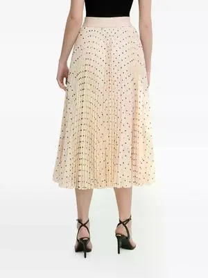 JOOP! Salma Polka-dot Pleated Midi Skirt