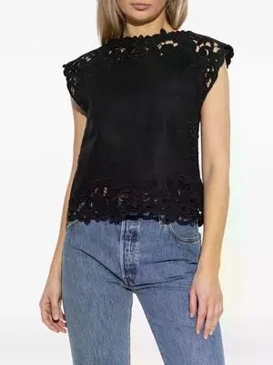 Cult Gaia Floral-panel Blouse