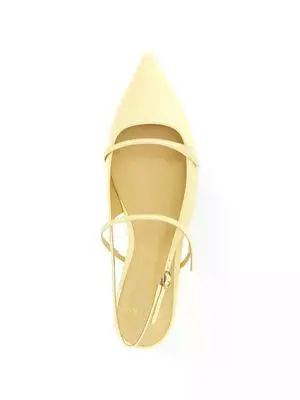 ALEXANDRE BIRMAN Tita Patent Leather Slingback Flats