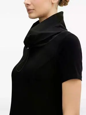 Joseph Ribkoff Short-sleeve Cowl-neck Midi Dress