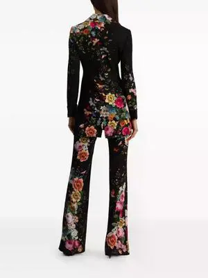 Alice + Olivia Floral Print Blazer - Black
