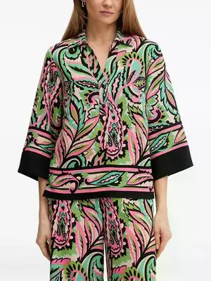 Joseph Ribkoff Patterned Three-quarter-sleeve Top