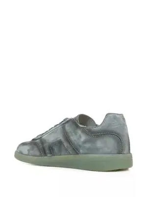 Santoni Oly Suede Lace-up Sneakers - Grey