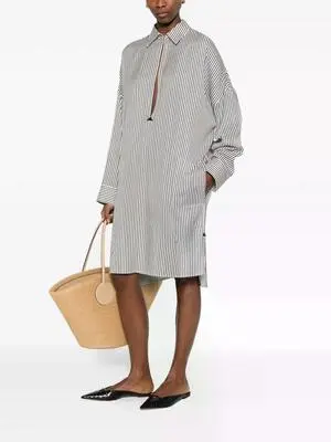 TOM FORD Striped Midi Shirt Dress