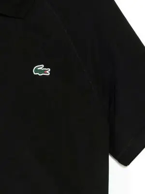 Lacoste Logo-patched Short-sleeve Polo Shirt - Black