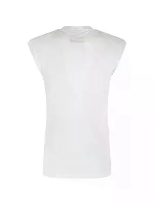 SEMICOUTURE Crew-neck T-shirt With Padded Shoulders