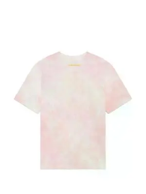 Casablanca Tie Dye Oversized Cc Smile Short Sleeve T-shirt - Pink