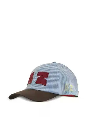 ALEX ZONO Striped Baseball Cap