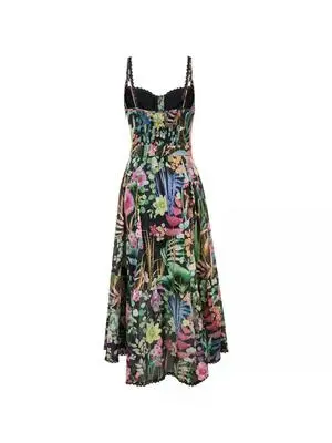 Charo Ruiz Ibiza Cael Floral-print Belted Dress