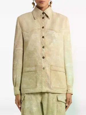 Etro Jacquard Floral Denim Jacket