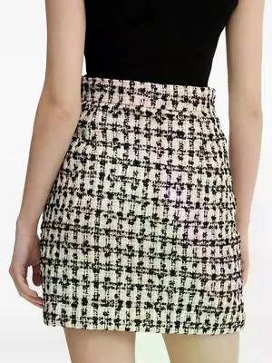 JOOP! Scara Checked Skirt With Button Detail