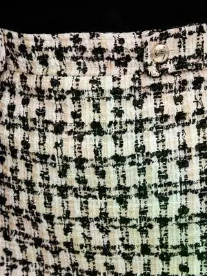JOOP! Scara Checked Skirt With Button Detail