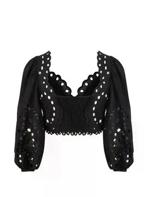 Charo Ruiz Ibiza Luna Embroidered Blouse