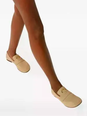 ODISSI Kali Leather Loafers - Neutrals