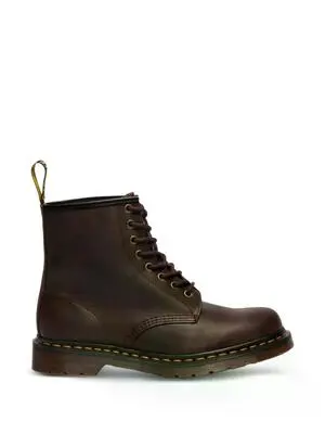 Dr. Martens 1460 Crazy Horse Ankle Boots - Red