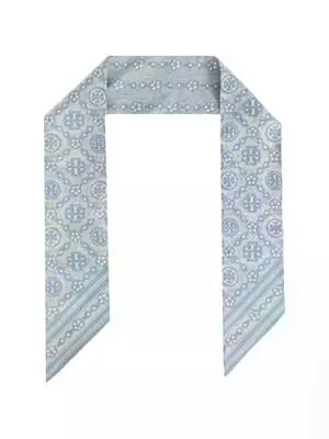 Tory Burch Pattern Silk Scarf - Blue