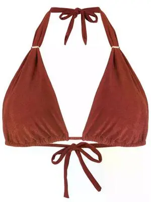 LENNY NIEMEYER Halterneck Bikini Top - Brown