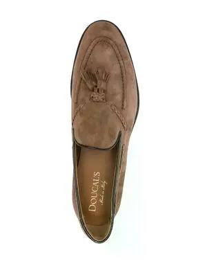 DOUCAL'S Tassel Detail Suede Loafers