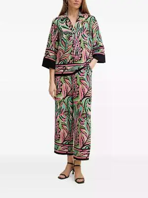 Joseph Ribkoff Patterned Three-quarter-sleeve Top